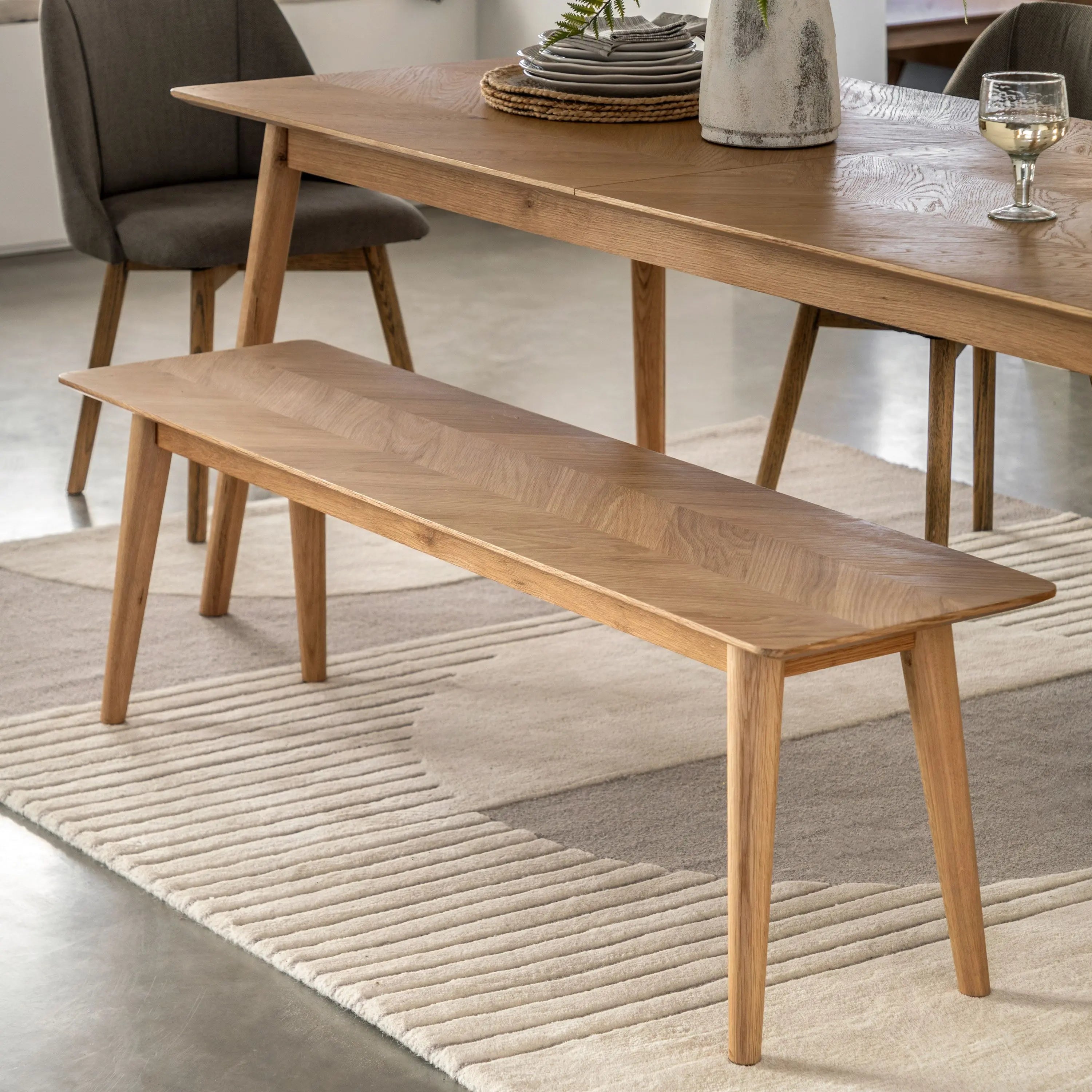 Malmö Oak Dining Bench – Home Pieces